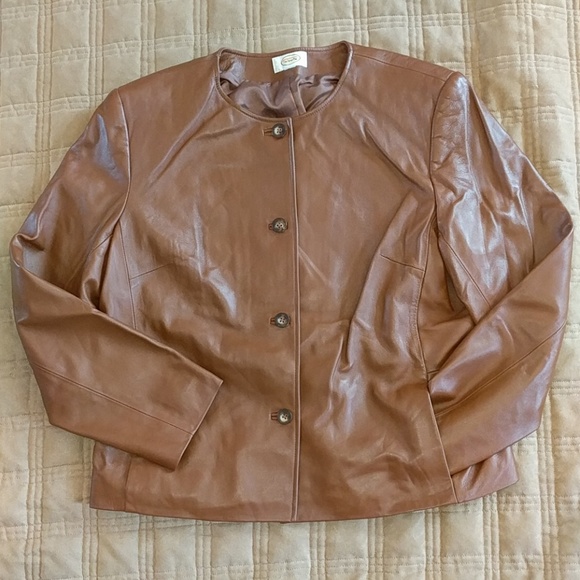 Talbots | Jackets & Coats | Reduced Talbots Leather Jacket | Poshmark